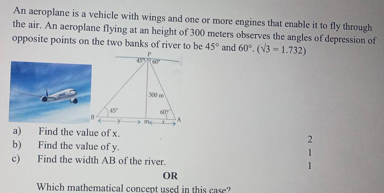 Solved: An aeroplane is a vehicle with wings and one or more engines ...