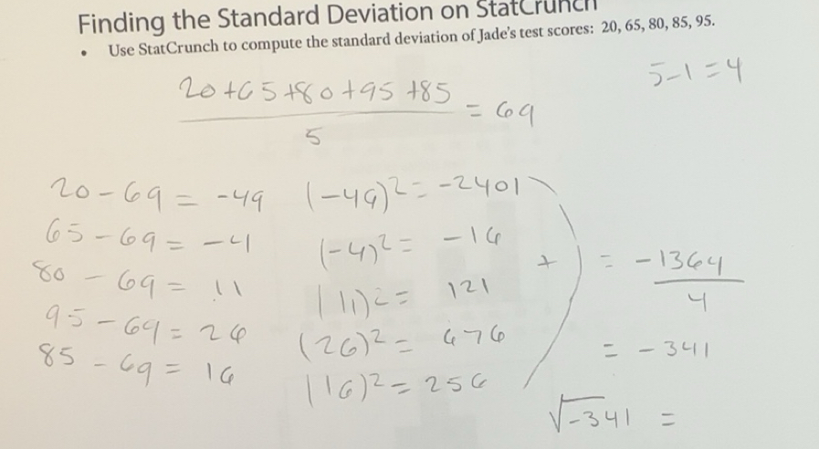 Solved: Finding the Standard Deviation on StatCrunch Use StatCrunch to ...