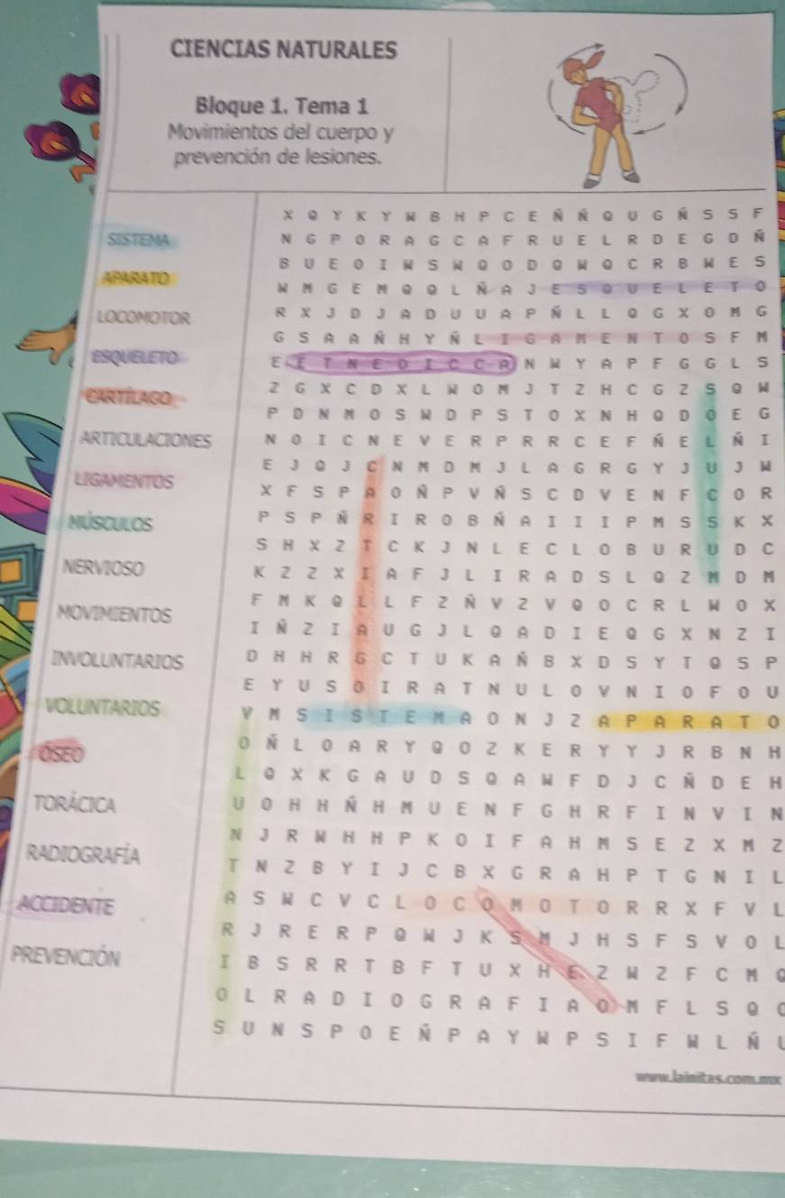 Resuelto:CIENCIAS NATURALES Bloque 1. Tema 1 Movimientos del cuerpo y ...