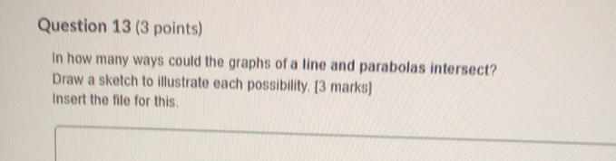 Solved: In how many ways could the graphs of a line and parabolas ...