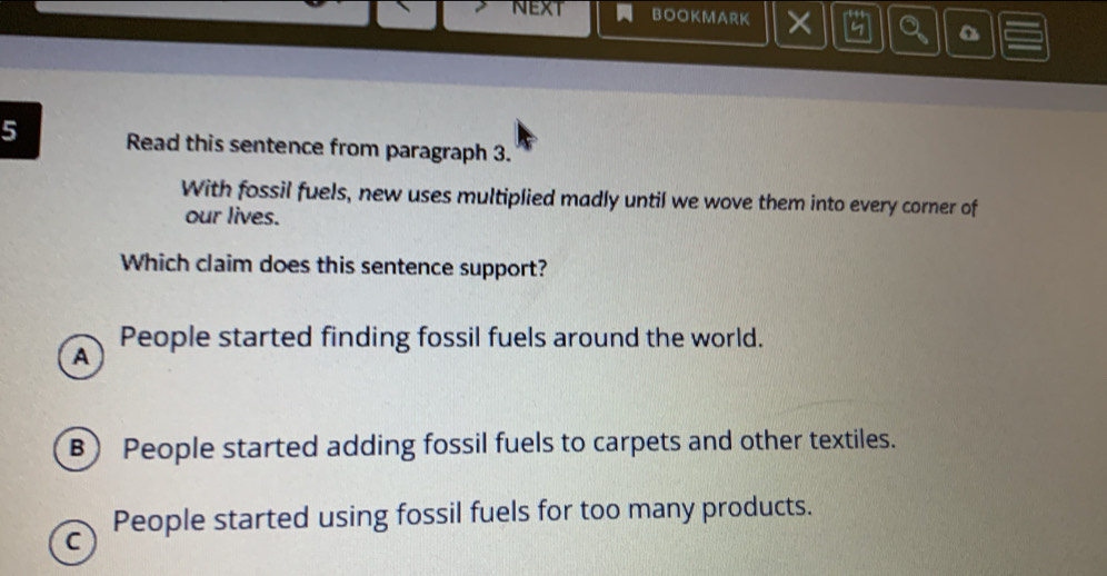 Solved: NEXT BOOKMARK × 5 Read this sentence from paragraph 3. With ...