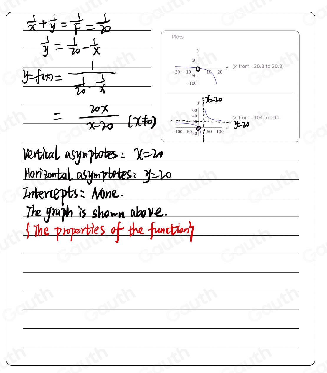 Solved: For a camera with lens of fixed focal length F to focus on an ...