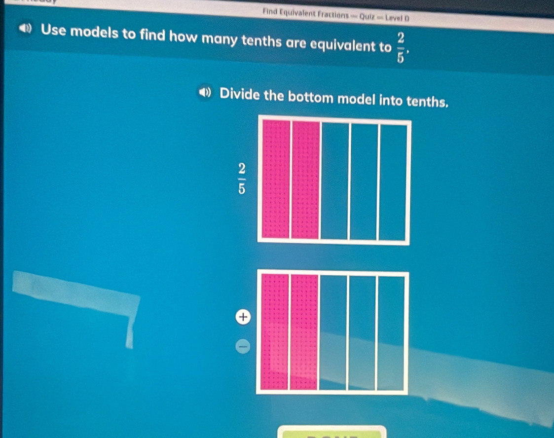 Solved: Find Equivalent Fractions === Quiz = Level D Use models to find ...