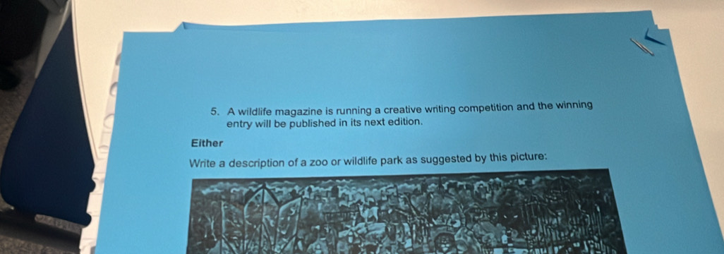Solved: A wildlife magazine is running a creative writing competition ...
