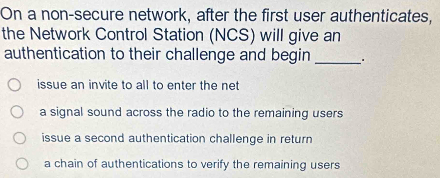 Solved: On a non-secure network, after the first user authenticates ...