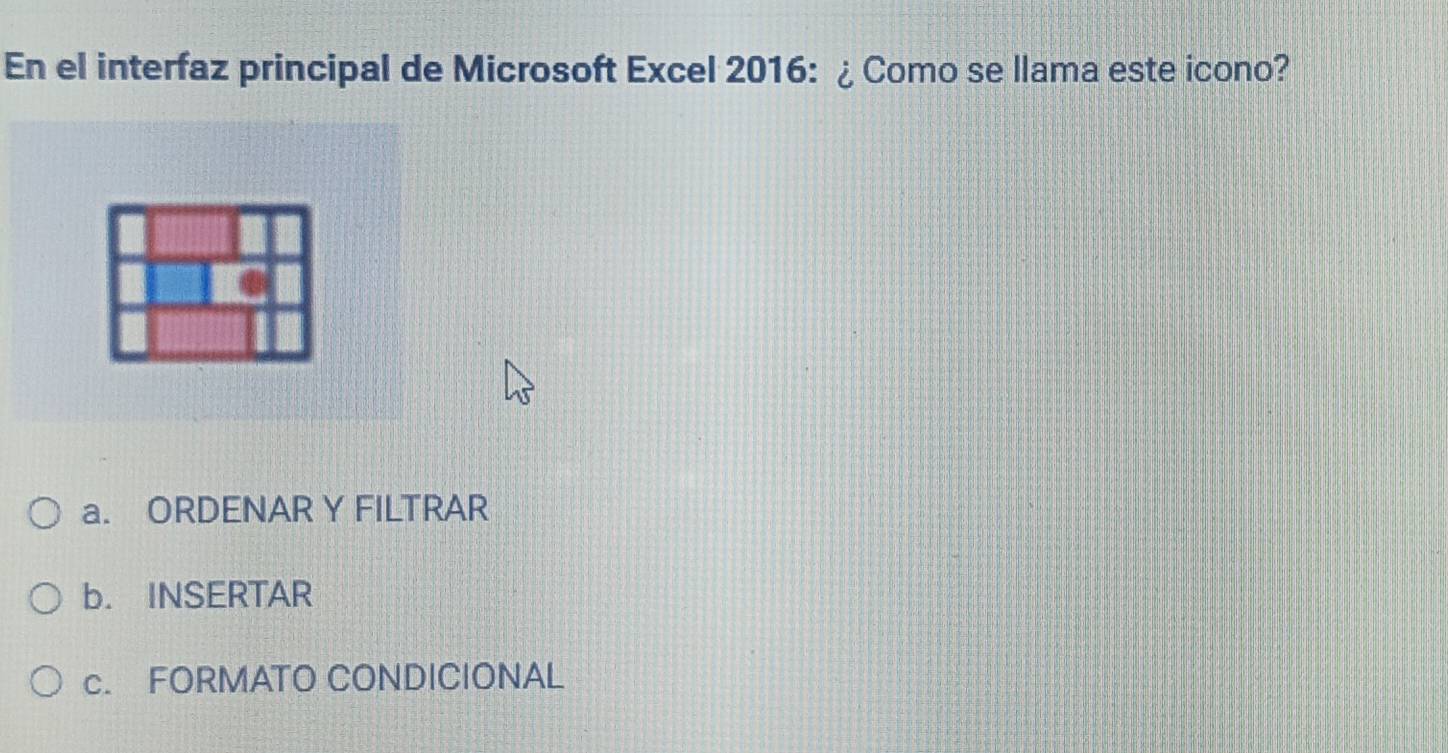 Resuelto:En el interfaz principal de Microsoft Excel 2016: ¿ Como se ...