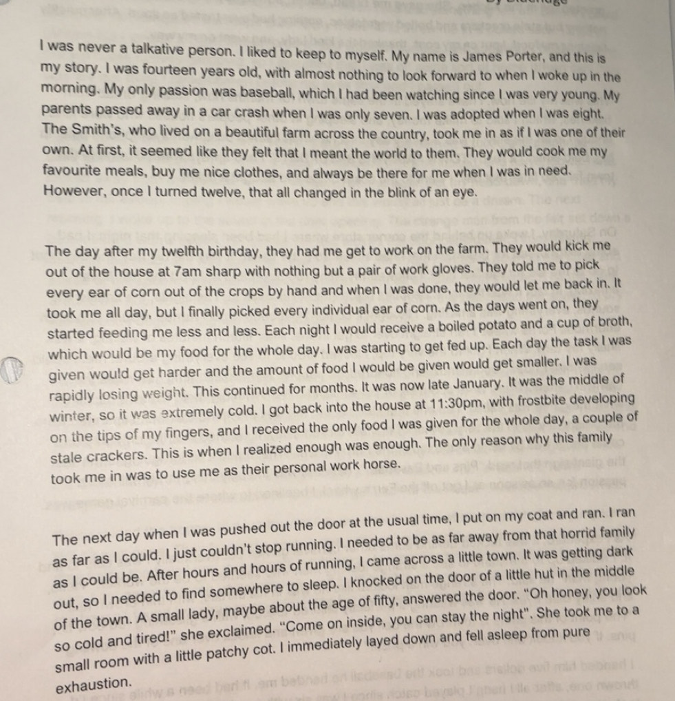 Solved: was never a talkative person. I liked to keep to myself. My ...