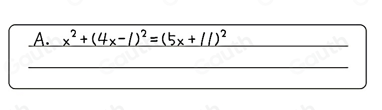 Solved: To solve for the lengths of the right triangle sides, which ...