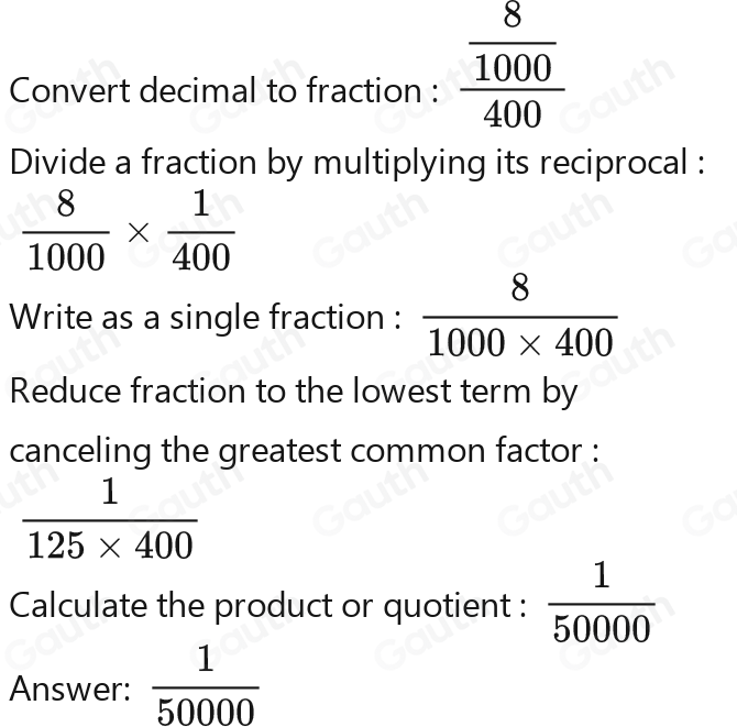 Solved: Evaluate 0.008/400 [Math]