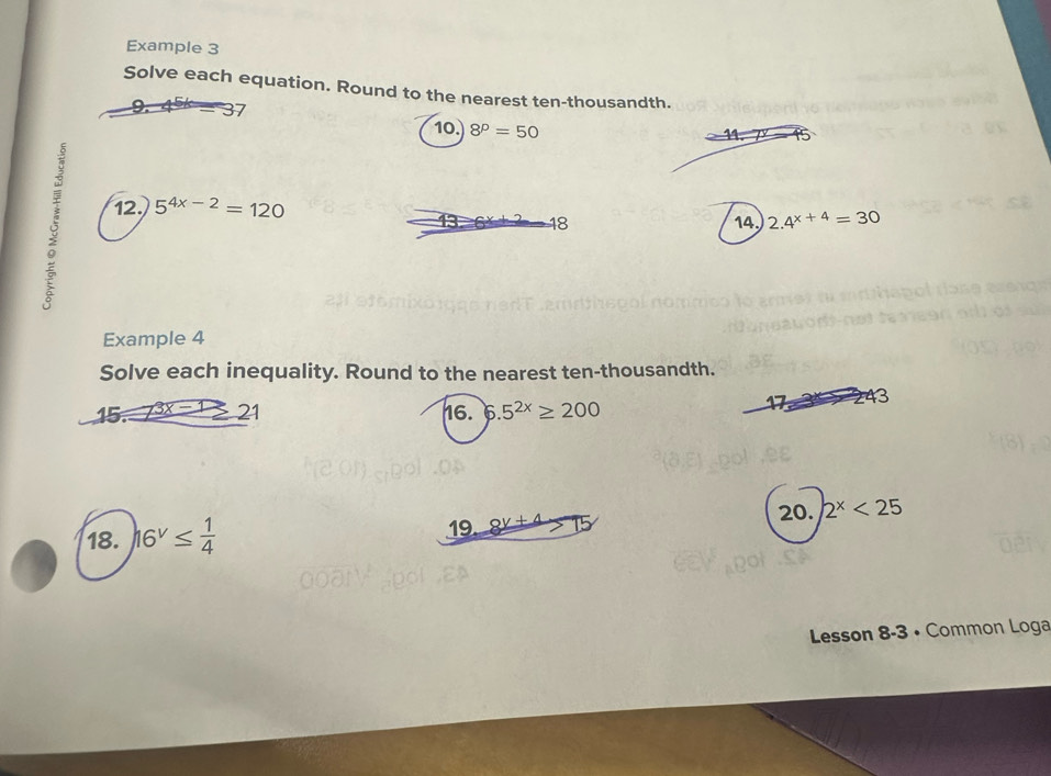 Solved: Example 3 Solve each equation. Round to the nearest ten ...