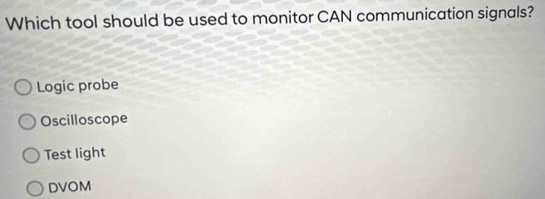Solved: Which tool should be used to monitor CAN communication signals ...