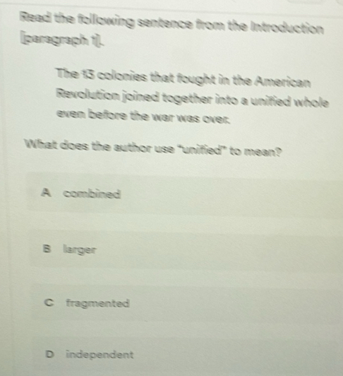Solved: Read the following sentence from the Introduction [paragraph 1 ...