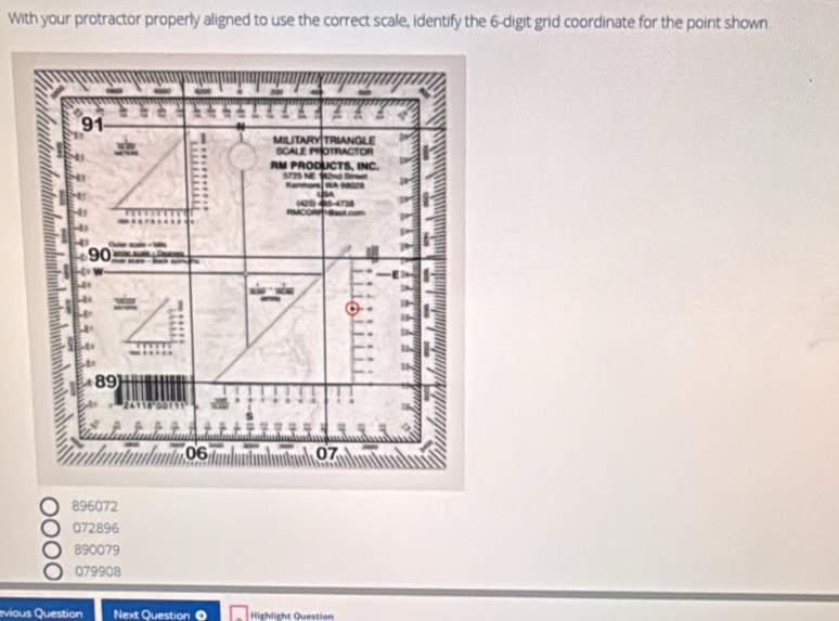 Solved: With your protractor properly aligned to use the correct scale ...