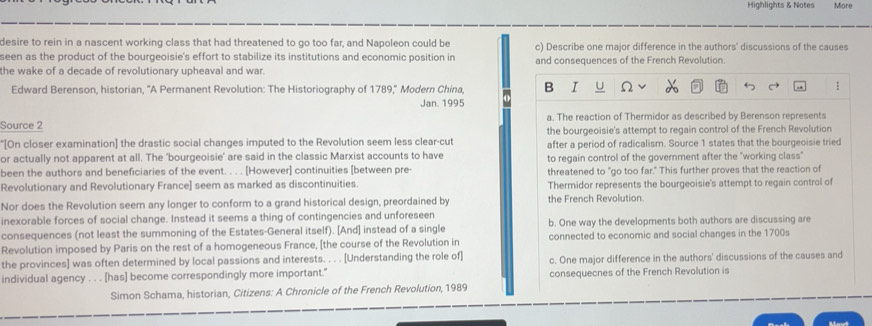 Solved: Highlights & Notes More desire to rein in a nascent working ...