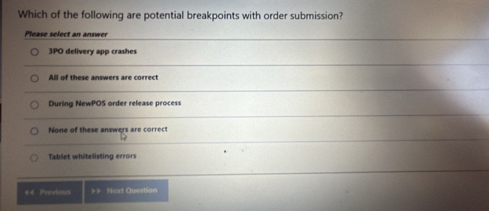Solved: Which of the following are potential breakpoints with order ...