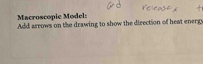 Solved: Macroscopic Model: Add arrows on the drawing to show the ...