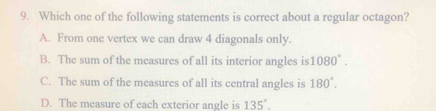 Solved: Which one of the following statements is correct about a ...