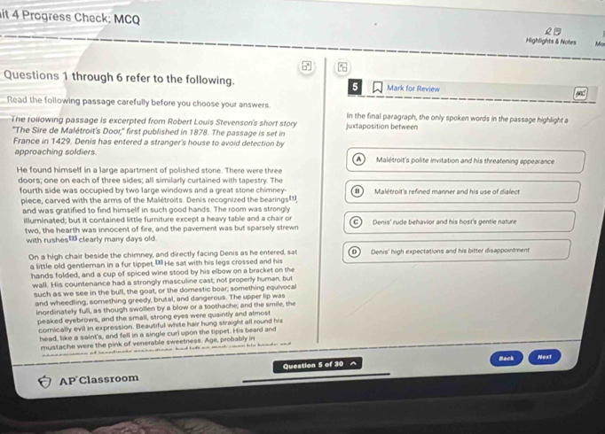 Solved: it 4 Progress Check; MCQ Highlights & Notes Mor L5 Questions 1 ...