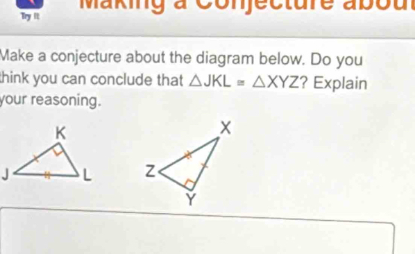 Solved: Try it Making à Conjecture abou Make a conjecture about the ...
