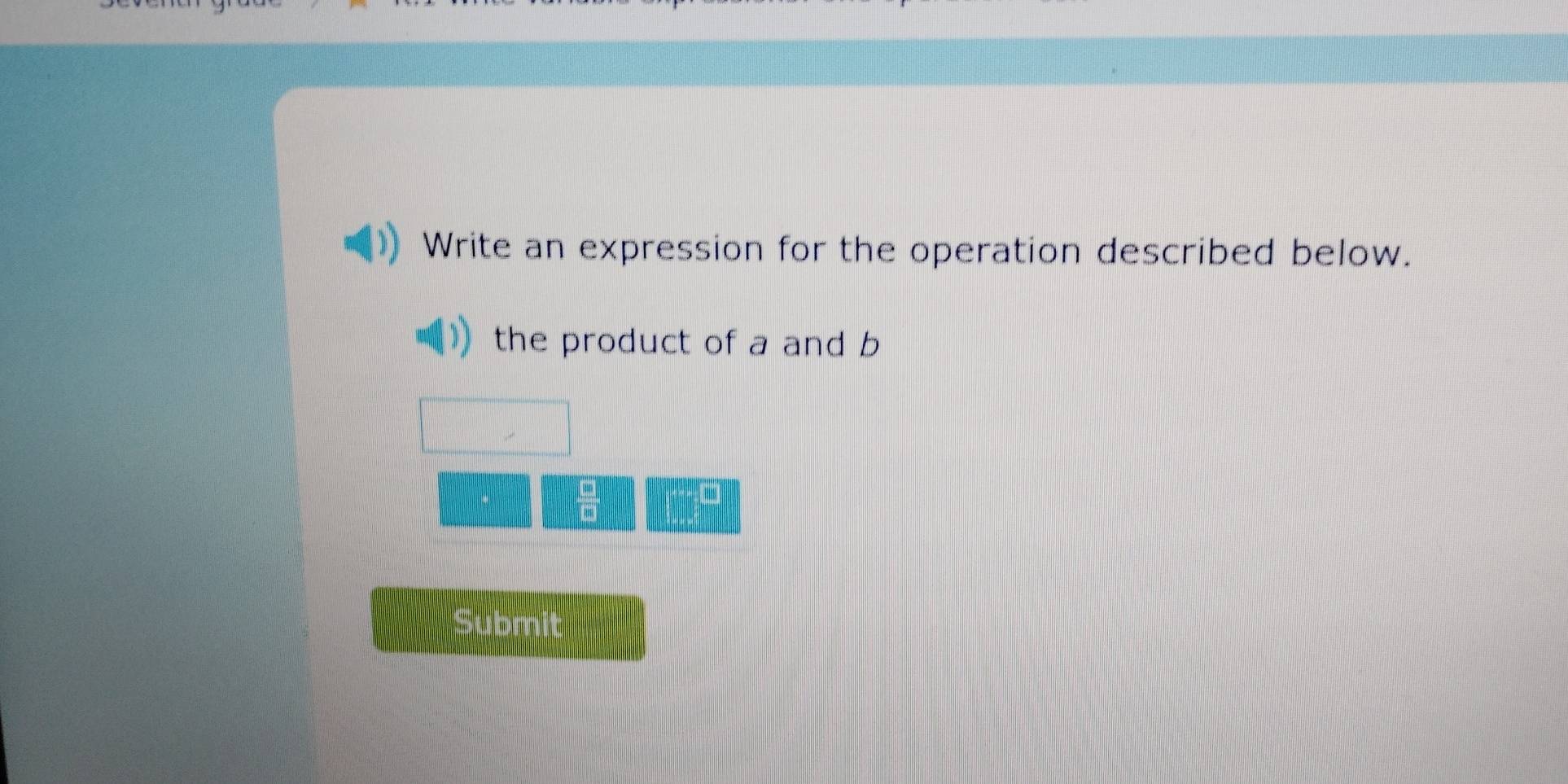 Solved: Write an expression for the operation described below. the ...