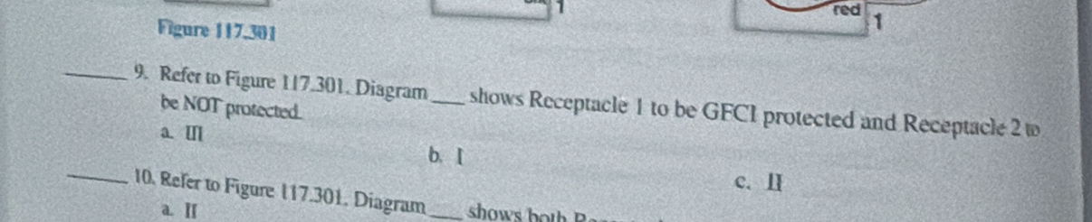 Solved: red 1 Figure 117,301 _9. Refer to Figure 117.301. Diagram ...