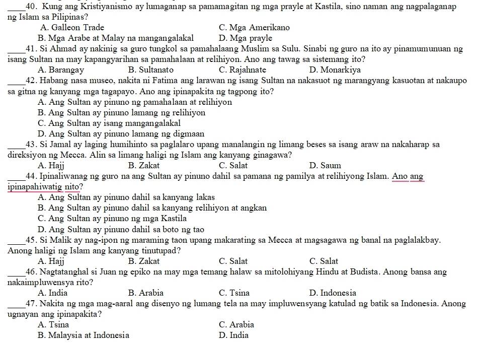 Solved: Kung ang Kristiyanismo ay lumaganap sa pamamagitan ng mga ...