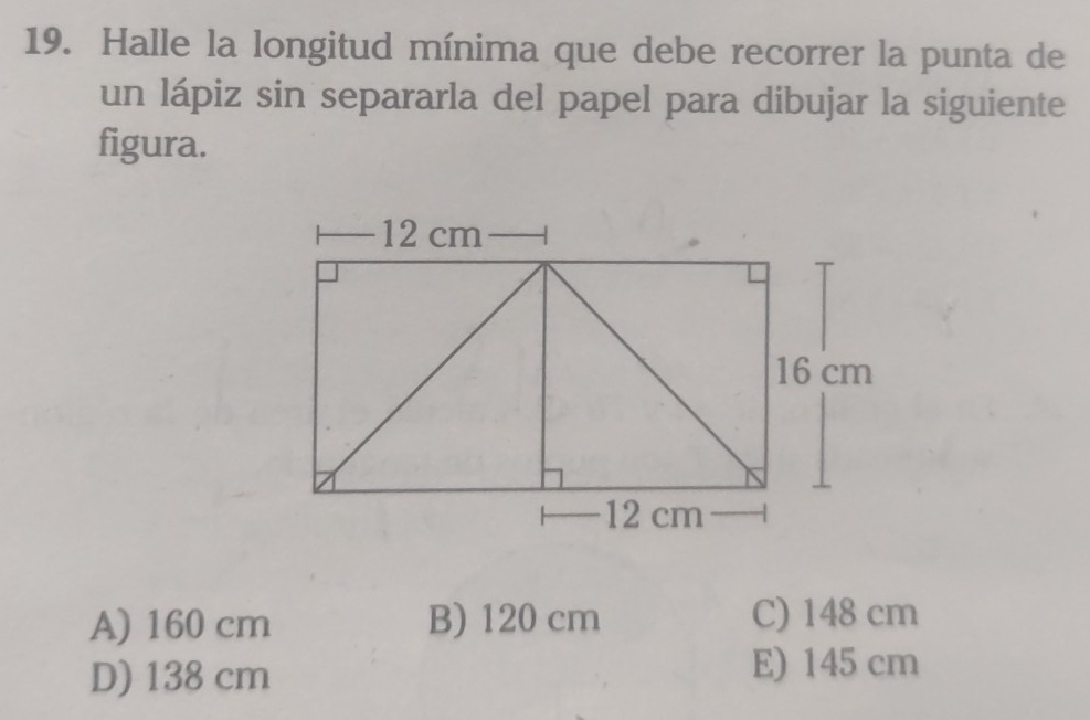Resuelto:Halle la longitud mínima que debe recorrer la punta de un ...