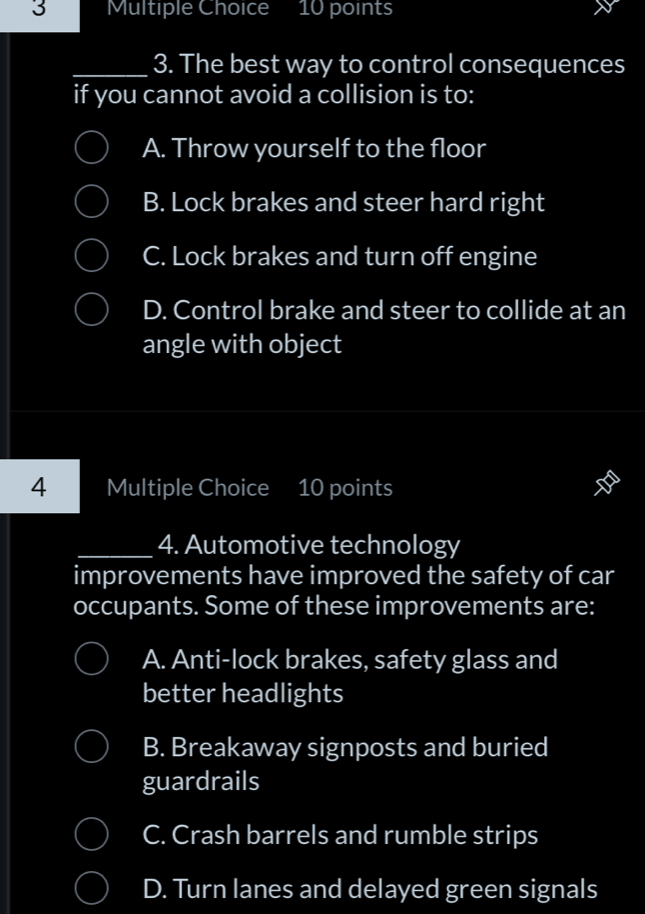 Solved: The best way to control consequences if you cannot avoid a ...