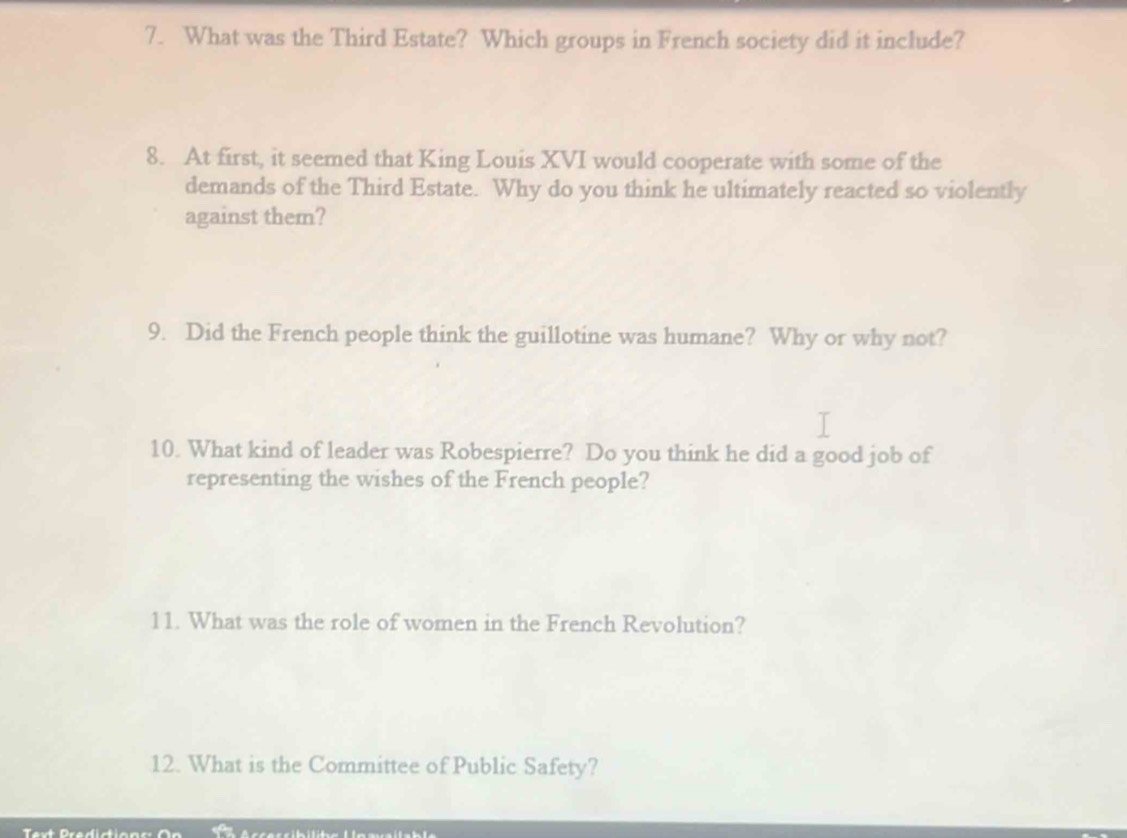 Solved: What was the Third Estate? Which groups in French society did ...