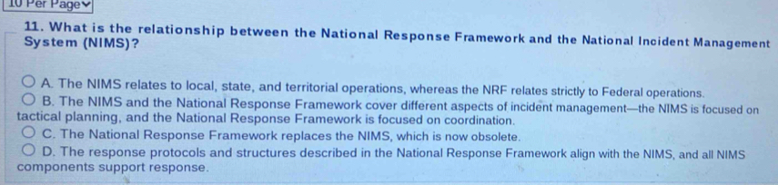 Solved: Per Pageý 11. What is the relationship between the National ...