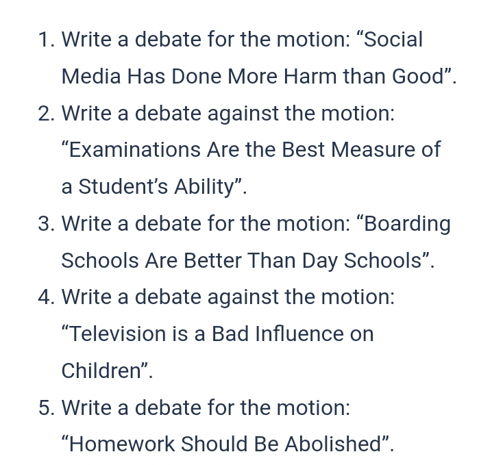 Solved: Write a debate for the motion: “Social Media Has Done More Harm ...