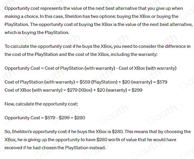 Solved: As we learned in the video, Sheldon is trying to decide between ...