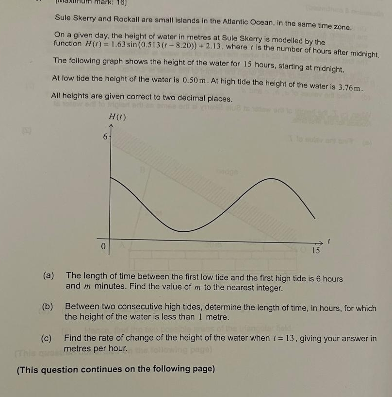 Resuelto:Maximum mark: 16] Sule Skerry and Rockall are small islands in ...