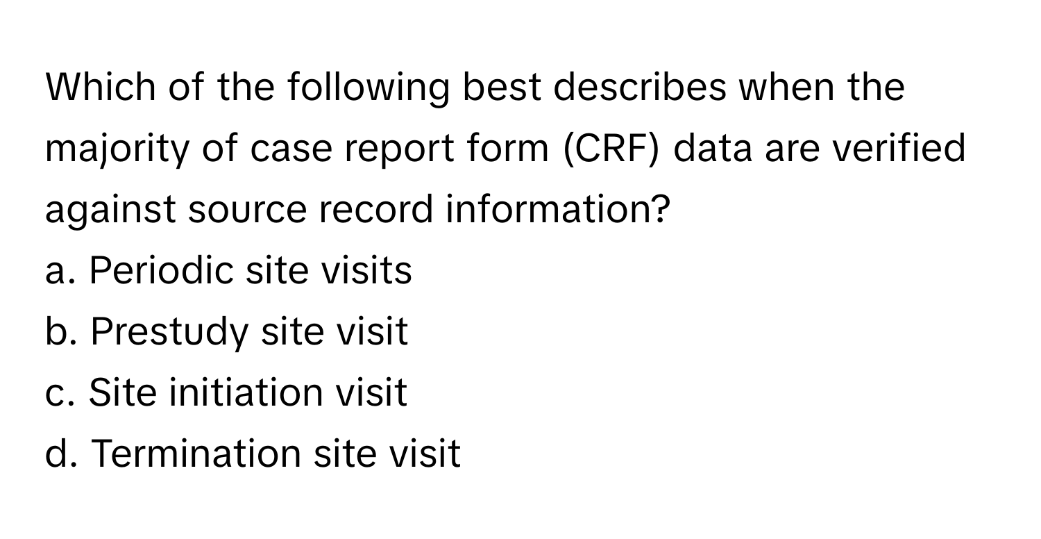 Solved: Which of the following best describes when the majority of case ...