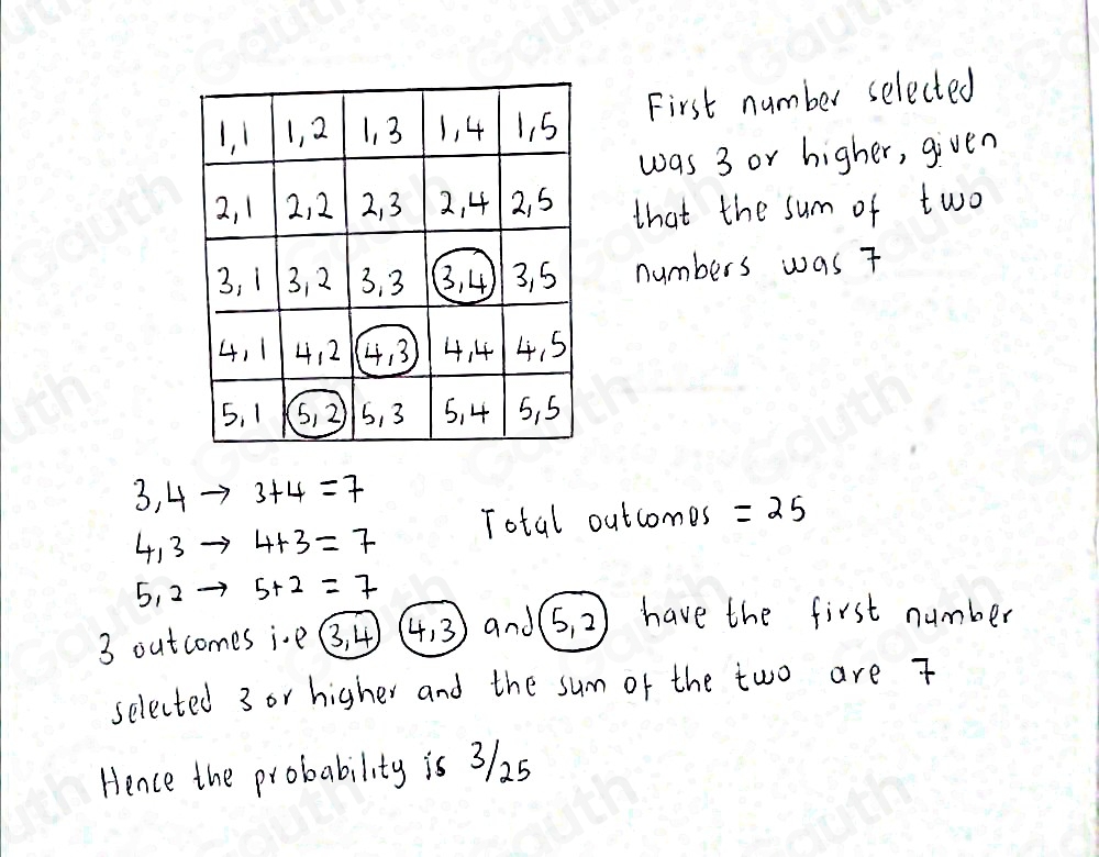 Solved: protablty a comoutori programmed to selec: two random numbers ...