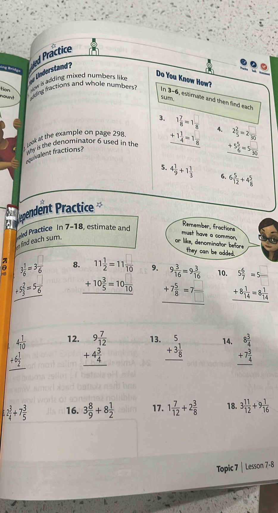 Solved: ded Practice ☆ ng Bridge ou Understand? tion How is adding ...