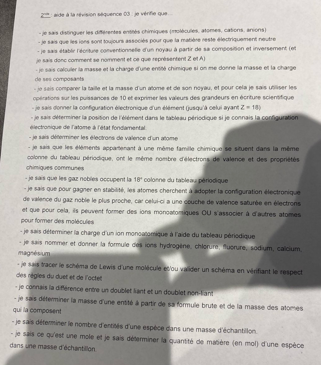 Résolu :2^(nd) : aide à la révision séquence 03 : je vérifie que ...