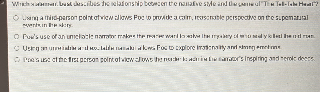Solved: Which statement best describes the relationship between the ...