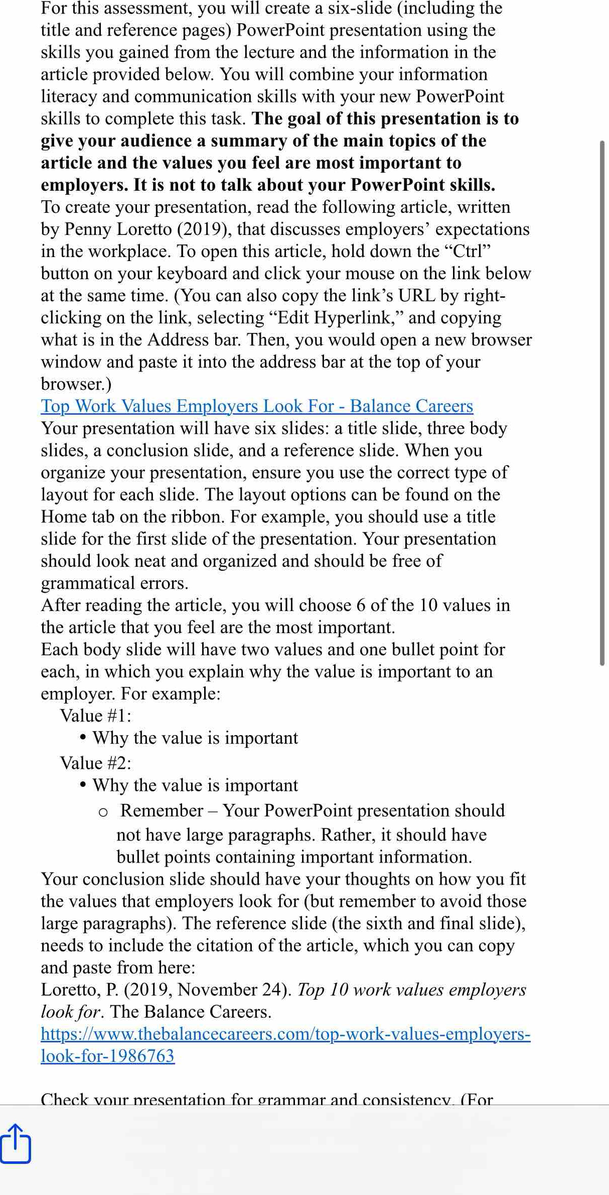 Solved: For this assessment, you will create a six-slide (including the title and reference ...