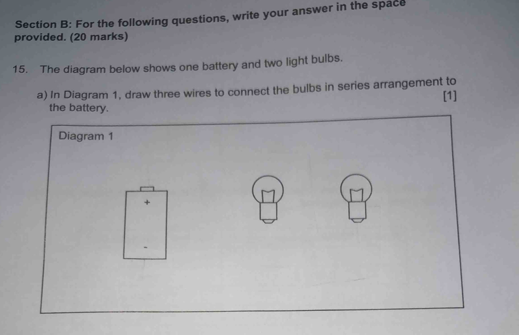 Solved: For the following questions, write your answer in the space ...