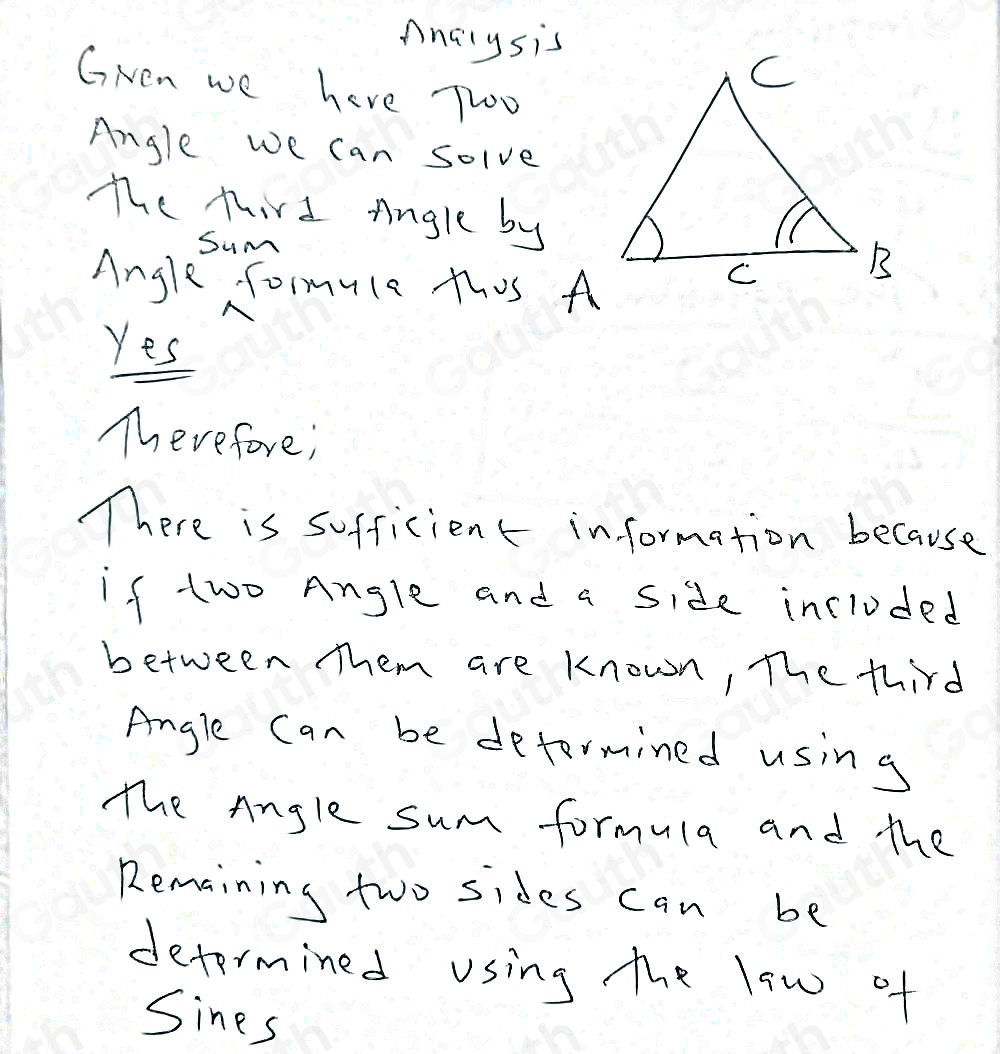 Solved: Consider the following case and determine whether there is sufficient information to ...