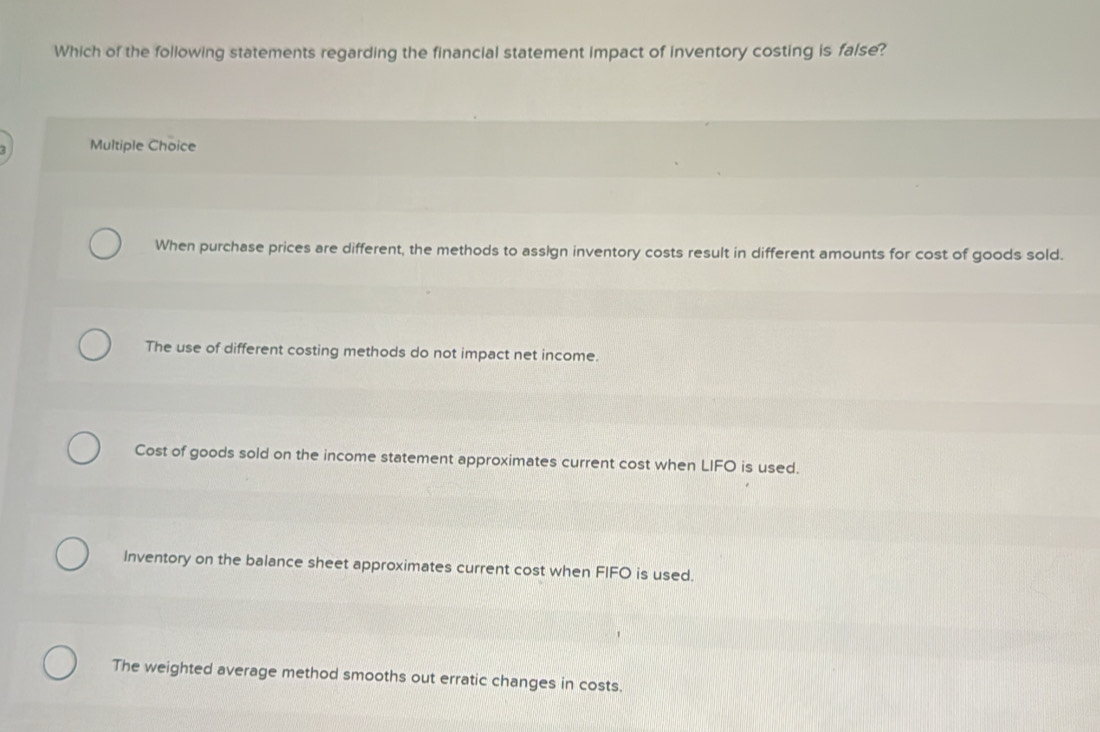 Solved: Which of the following statements regarding the financial ...