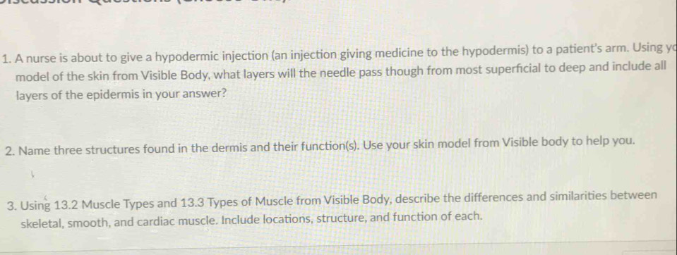 Solved: A nurse is about to give a hypodermic injection (an injection ...