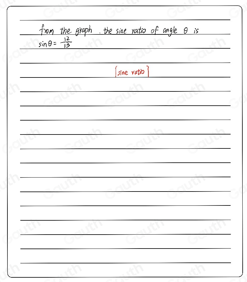 Solved: Find the sine ratio of angle O. Clue: Use the slash symbol ...