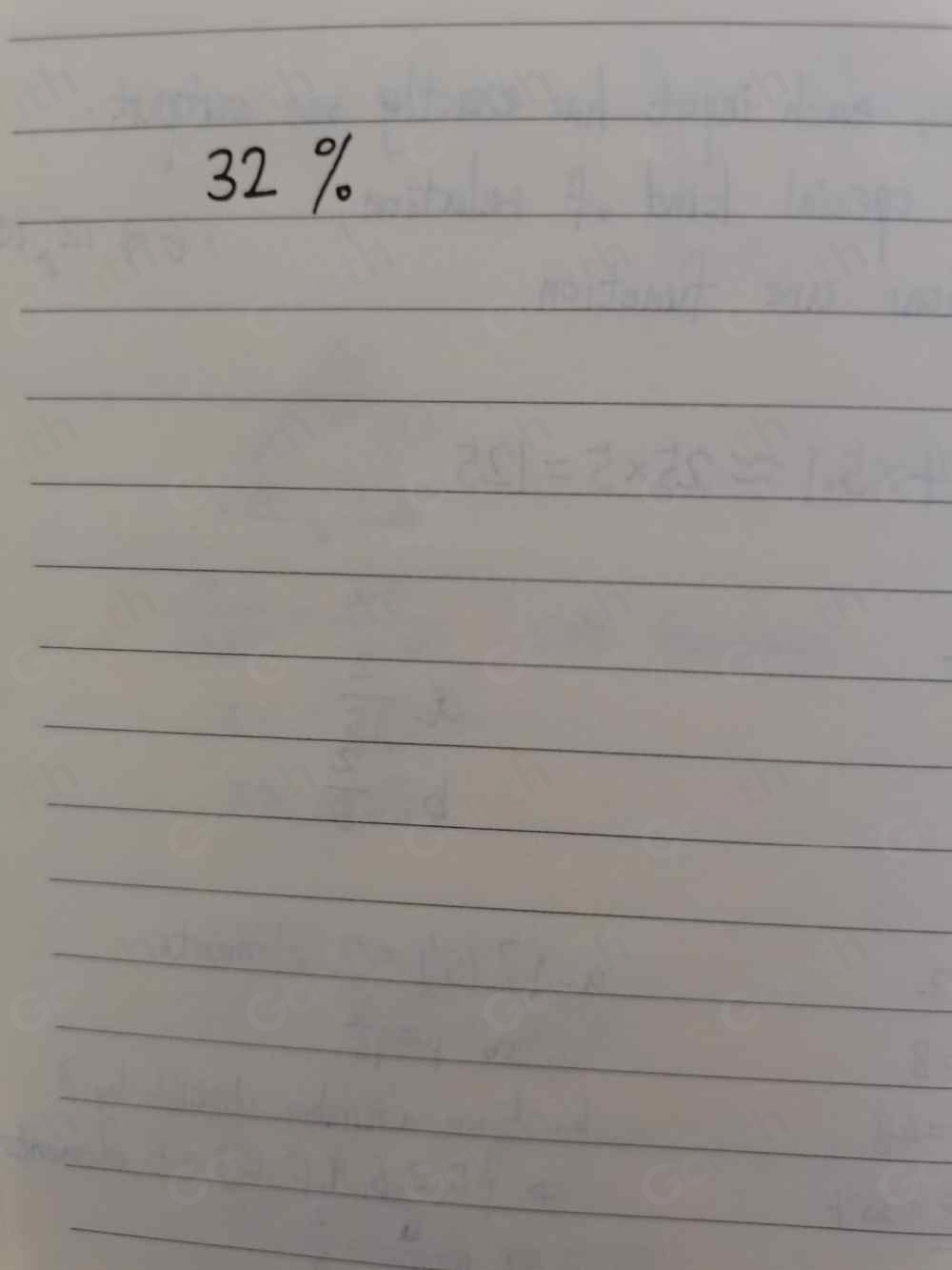 Solved: 192 is what percent of 600? [Math]