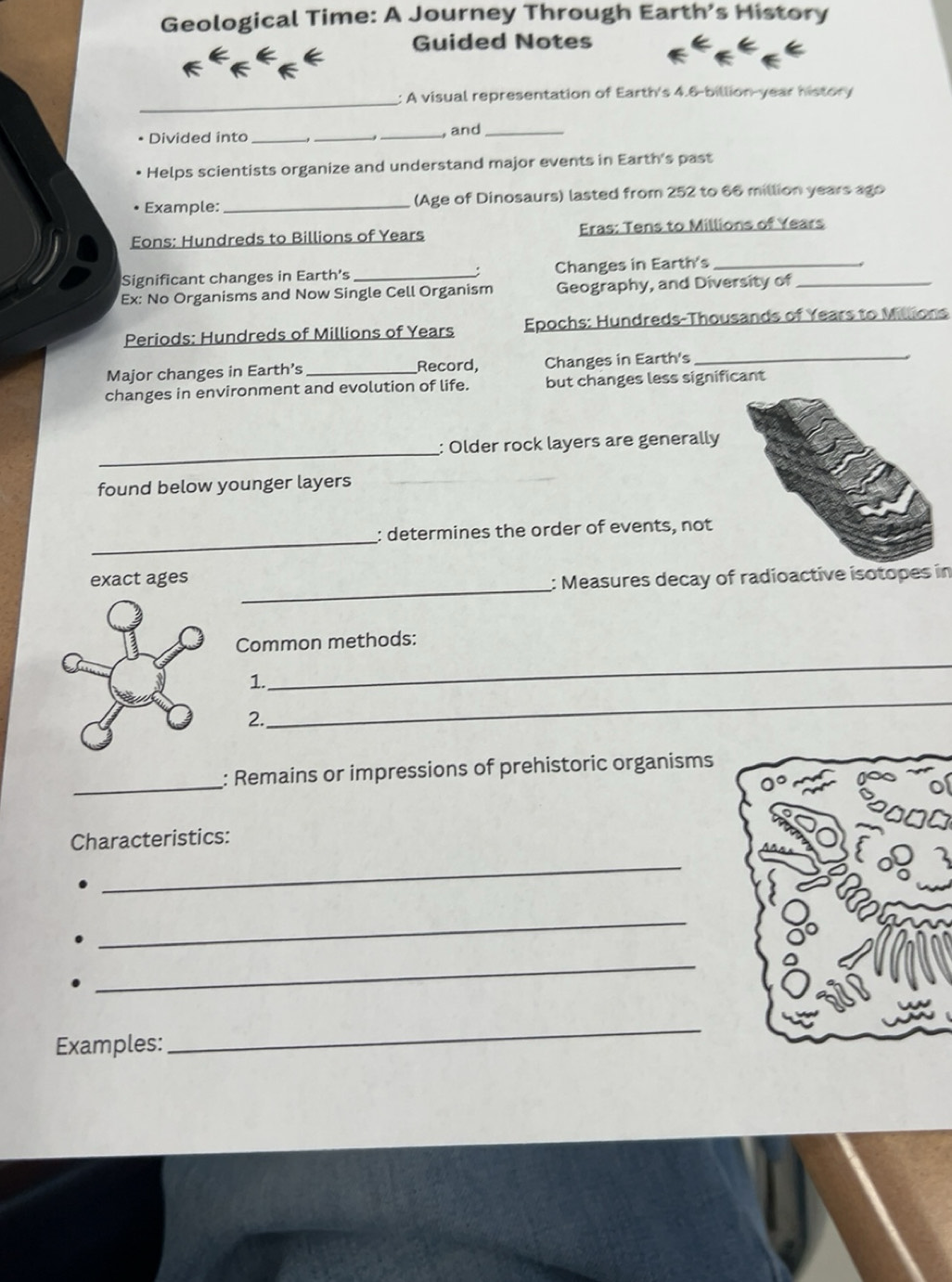 Gelöst:Geological Time: A Journey Through Earth’s History Guided Notes ...