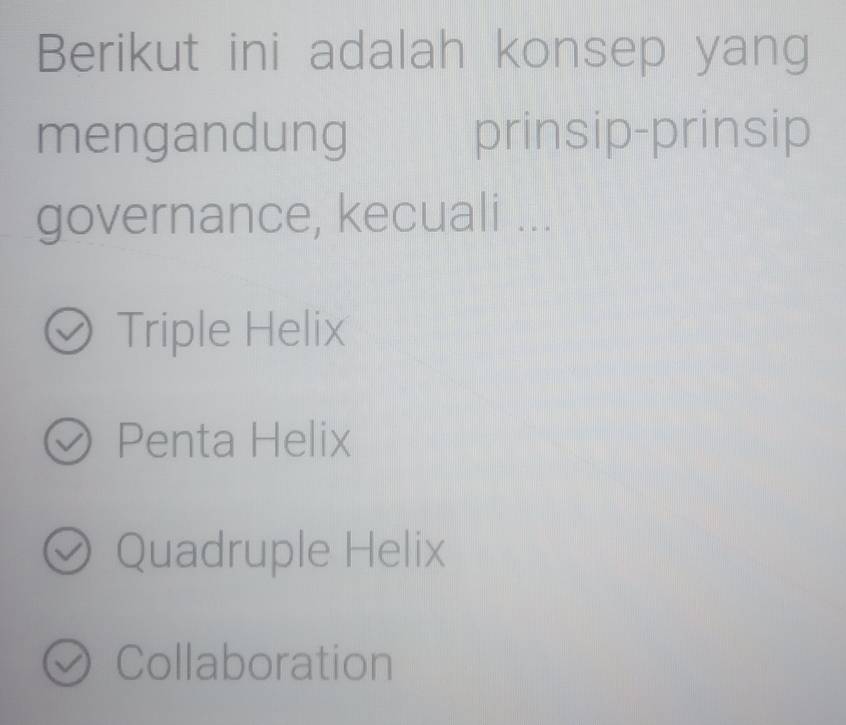 Telah dijawab:Berikut ini adalah konsep yang mengandung prinsip-prinsip ...