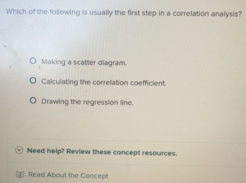 Solved: Which of the following is usually the first step in a ...