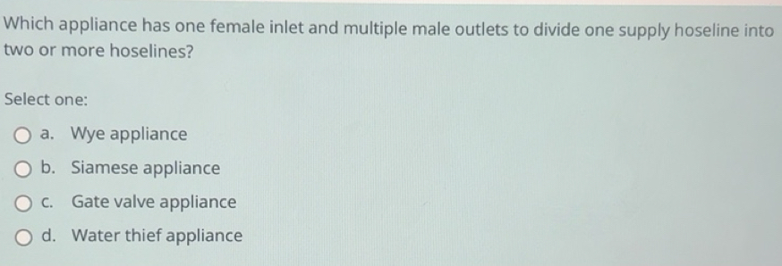 Solved: Which appliance has one female inlet and multiple male outlets ...