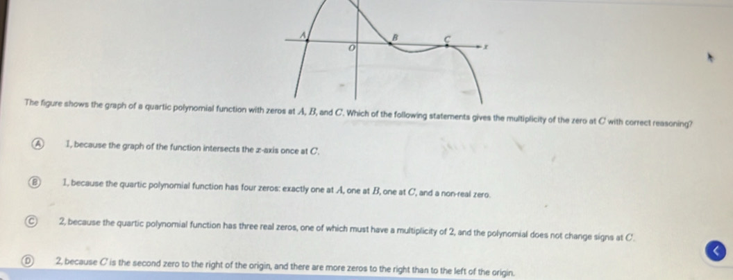 Solved: The figure shows the graph of a quartic polynomial function ...